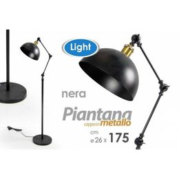 Iperbriko - Stehlampe moderne industrielle schwarze Lampe cm 26 x 175 h