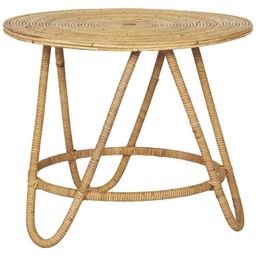 IB Laursen Rattan Tisch rund mit 3 Beinen, Höhe 72, Ø 60 cm