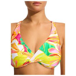 Seafolly - Women's Wonderland Wrap Front F Cup - Bikini-Top Gr 42 bunt