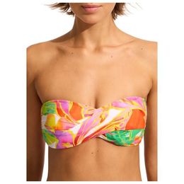 Seafolly - Women's Wonderland Twist Bandeau - Bikini-Top Gr 34 bunt
