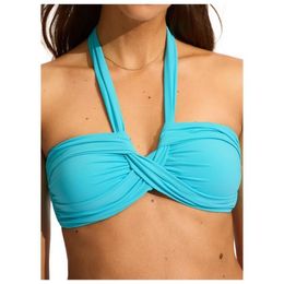 Seafolly - Women's Collective Halter Bandeau - Bikini-Top Gr 8 blau/türkis