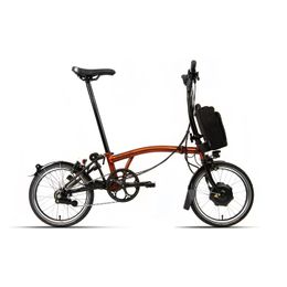 Brompton C-Line Electric Explore M - 16 Zoll 300Wh 6N Faltrad - Flame Lacquer