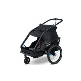 Cube Double CMPT - Kinder Fahrradanhänger - Black