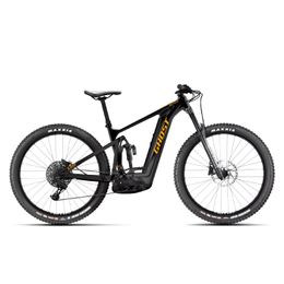 GHOST E-Riot AM CF Advanced - 27.5 // 29 Zoll 750Wh 12K Fully - black/dirty orange - glossy/matt