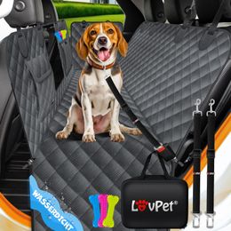 LovPet® 2in1 Hundedecke für Auto Rückbank & Kofferraum mit Seitenschutz und Sichtfenster Kofferraumschutz - Wasserabweisende Hunde Autoschondecke Universal Autoschutzdecke Autodecke Rücksitz