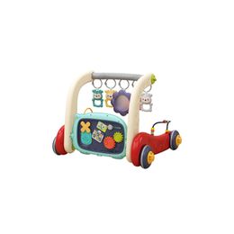 Chipolino Lauflernwagen 3in1 Baby Fitness Krabbeldecke Spielbogen Activitycenter rot