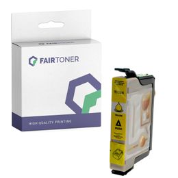 FairToner Kompatibel für Epson C13T12844011 / T1284 Druckerpatrone Gelb