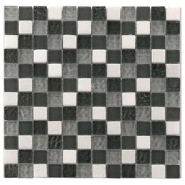 Mosaikfliese Rustica Maxi 30 x 30 cm schwarz-weiß Steinmaß: ca. 2,3 x 2,3 cm