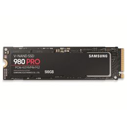 Samsung M.2 SSD 980 Pro, 500 GB, NVMe, 2280