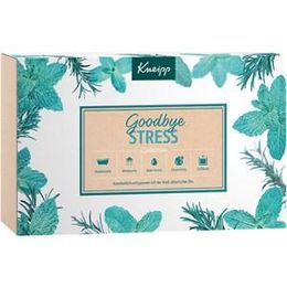 Kneipp Badezusatz Badeöle Goodbye Stress Geschenkset Goodbye Stress Body Lotion 75 ml + Goodbye Stress Wirkdusche 75 ml + Goodbye Stress Badekristalle 60 g + Goodbye Stress Bade-Essenz 20 ml + Goodbye Stress Mini-Kerze 62 g