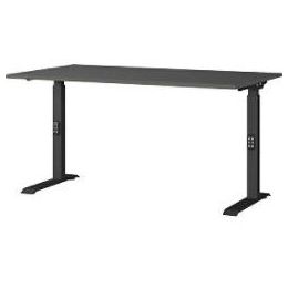 Germania GW-Mailand Schreibtisch Graphit C-Fuß 1.400 (B) x 800 (T) x 910 (H) mm Metall, Spanplatte
