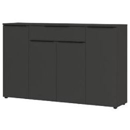 Germania GW-Mailand Sideboard Spanplatte 5 1.610 x 400 x 1.010 mm Graphit