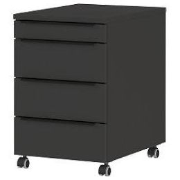 Germania Rollcontainer 4377-547 4 Schubladen Graphit 420 x 600 x 630 mm