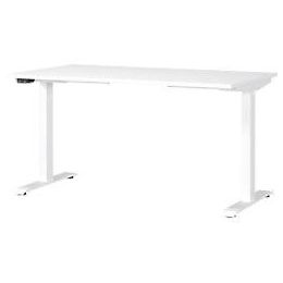 Germania GW-Mailand Höhenverstellbar Sitz-Stehschreibtisch T-Fuß 1.400 (B) x 800 (T) x 1.200 (H) mm Metall, Spanplatte