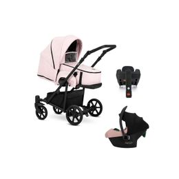 babies-on-wheels Kombi-Kinderwagen 4 in 1 Kinderwagen-Set Roy
