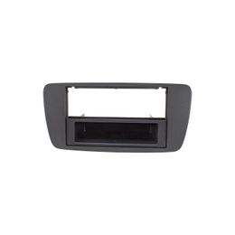 tomzz Audio Radioblende passt für Seat Ibiza 6J 2008-2013 anthrazit schwarz Autoradio