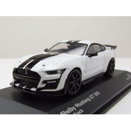 Solido Modellauto Ford Shelby Mustang GT500 Fast Track weiß schwarz Modellauto 1:43