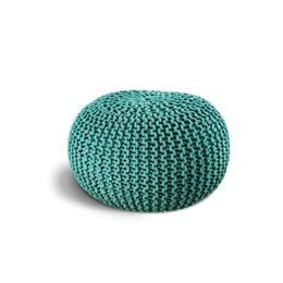 ELYFLAIR Pouf ELYFLAIR® Handgestrickter Pouf aus 100% recyceltem Material