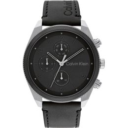 Multifunktionsuhr Calvin Klein "ARCHITECTURAL, 25200364" Armbanduhren schwarz Herren Quarzuhren