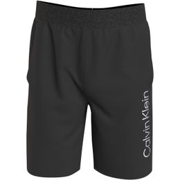 Sweatshorts Calvin Klein "DEGRADE LOGO SWEATSHORTS" Gr. M, N-Gr, schwarz (ck black) Herren Hosen Shorts