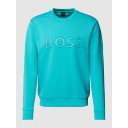 BOSS Green Sweatshirt mit Label-Print Modell 'Salbo'