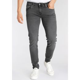 Slim-fit-Jeans Pepe Jeans "Hatch" Gr. 32, Länge 34, grau (grey) Herren Jeans Slim Fit