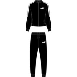 Jogginganzug Puma "BASEBALL TRICOT SUIT CL" Gr. S, schwarz (Puma black) Damen Sportanzüge Trainingsanzüge