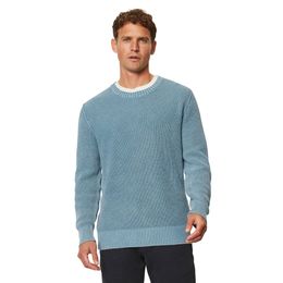 Marc O'Polo Rundhalspullover MARC O'POLO Gr. L, blau (stormy sea) Herren Pullover Rundhalspullover