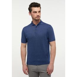 Poloshirt Eterna Gr. L, blau (denim) Herren Shirts Kurzarm