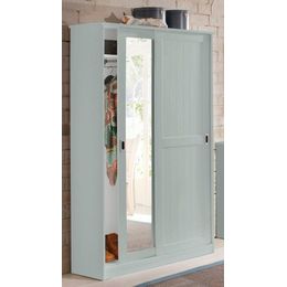 Home Affaire Garderobenschrank Nekso mit Spiegel, Breite 114 cm, aus MDF, FSC®-zertifiziert, grün