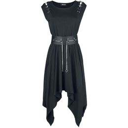Jawbreaker Vampire Midi Dress Mittellanges Kleid schwarz in L