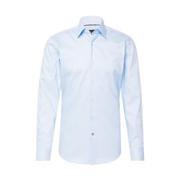 BOSS Button Up Shirt 'H-HANK' male Blue size 37