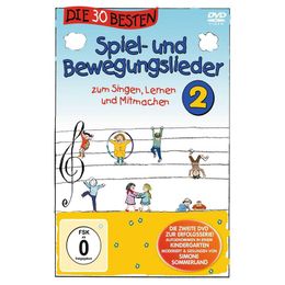 Die 30 besten Spiel-und Bewegungslieder 2 - Karsten Glück Simone Sommerland & Die Kita-Frösche. (DVD)