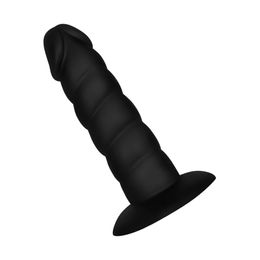 EIS Gerippter Dildo aus Silikon, 13,5 cm