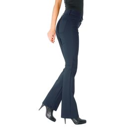 Bootcuthose Heine Gr. 34, Normalgrößen, blau (marine) Damen Hosen Ausgestellte