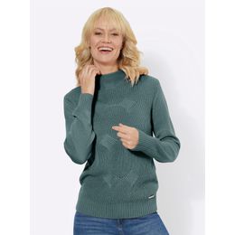 Strickpullover Casual Looks "Pullover" Gr. 54, grün (jade) Damen Pullover Rollkragenpullover