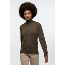 Rollkragenpullover Eterna Gr. L, grün (khaki) Damen Pullover Rollkragenpullover