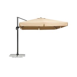 Schneider Schirme Ampelschirm Teneriffa - beige - Materialmix - 300 cm - 273 cm - Möbel Kraft