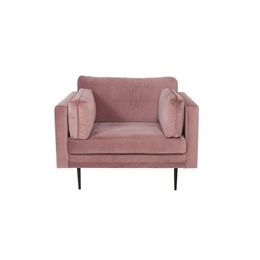 ebuy24 Relaxsessel Boom II Sessel Velour staubigpink.
