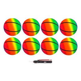 BEST Sporting PVC Ball Rainbow, 22 cm, Basketball, 8 Ball