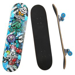 BEST Sporting Skateboard A3 "Kid" Ocotopus blue