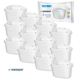 Wessper Kalk- und Wasserfilter 12 Stück Wessper® AQUAMAX Filter Kartuschen Filterkartuschen