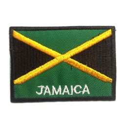 Catch the Patch Aufnäher Bügelbild, Aufbügler, Applikationen, Patches, Flicken, zum aufbügeln, Polyester, JAMAICA Flagge Fahne - Größe: 7.4 x 5.4 cm