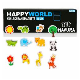 MAVURA Magnethalter HAPPYWORLD Kühlschrankmagnete Lustige Tiere Tier 3D Motive