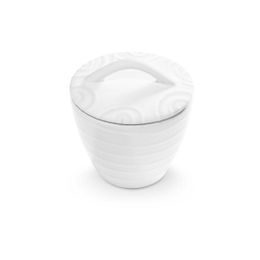 Gmundner Keramik Milch- und Zuckerset Gmundner Keramik Weißgeflammt Zuckerdose Gourmet (9cm)