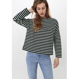 hessnatur Heavy Slub Streifen-Shirt Oversize aus reiner Bio-Baumwolle Größe: 36