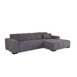 SONSTIGE Polsterecke MARZIALE (BHT 301x113x195 cm) BHT 301x113x195 cm grau Ecksofa Wohnlandschaft Eckcouch