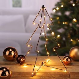 GartenHero Weihnachtsfigur LED Tannenbaum Lampe Boden Silhouette Weihnachten Weihnachtsbaum