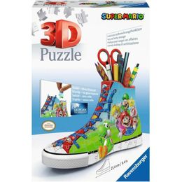 Ravensburger 3D Puzzle Sneaker Super Mario 11267 - praktischer Stiftehalter im Super Mario Design - 108 Teile - ab 8 Jahren