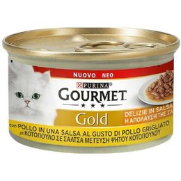 Gourmet Gold Delights in Sauce mit Purina -Huhn 85 Gramm